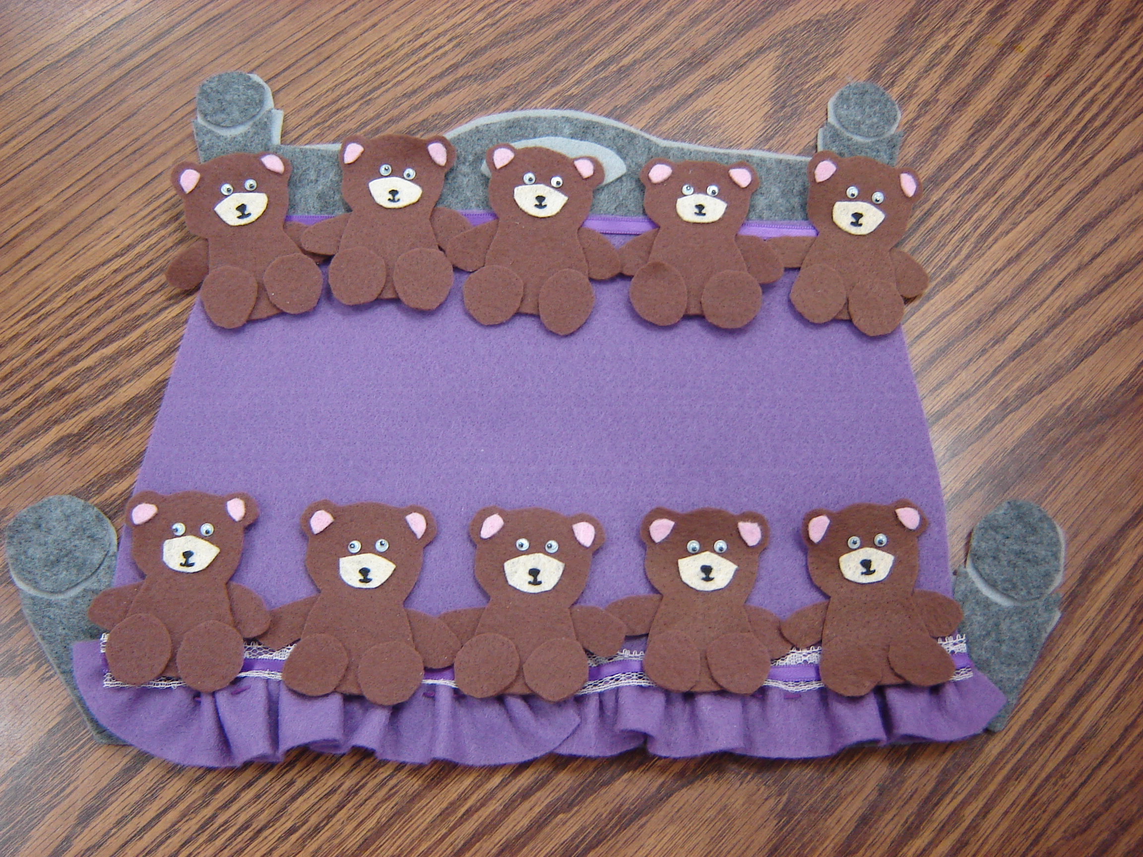 Flannel Friday: Ten Teddy Bears – storytime katie