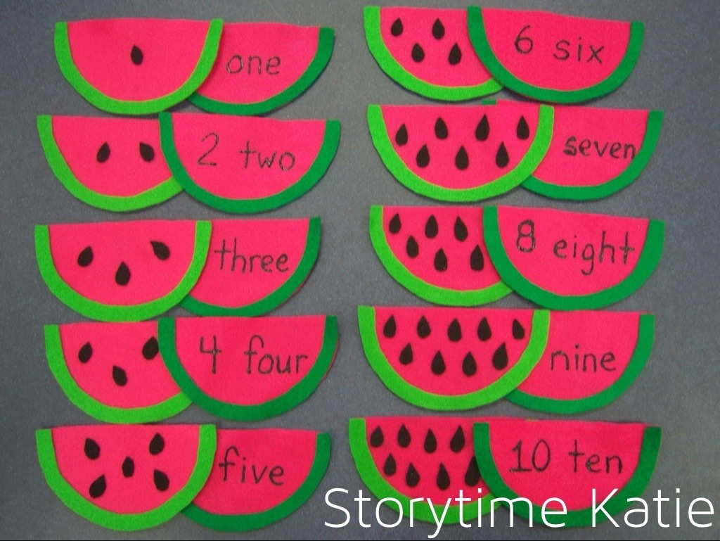 Flannel Friday: Watermelon! – storytime katie