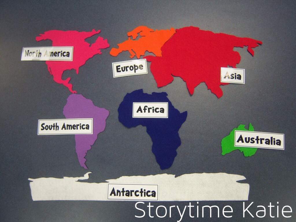 Flannel Friday: Seven Continents – storytime katie